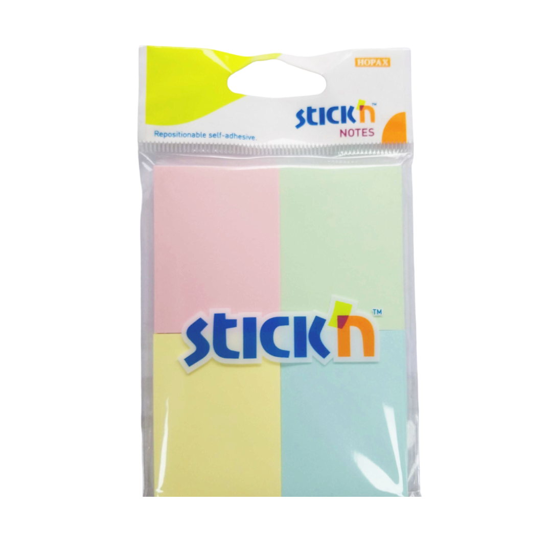 Notas Stick'n (21090) 1.5x2" (50hjs) (blisx4) Pastel — Comercial Li