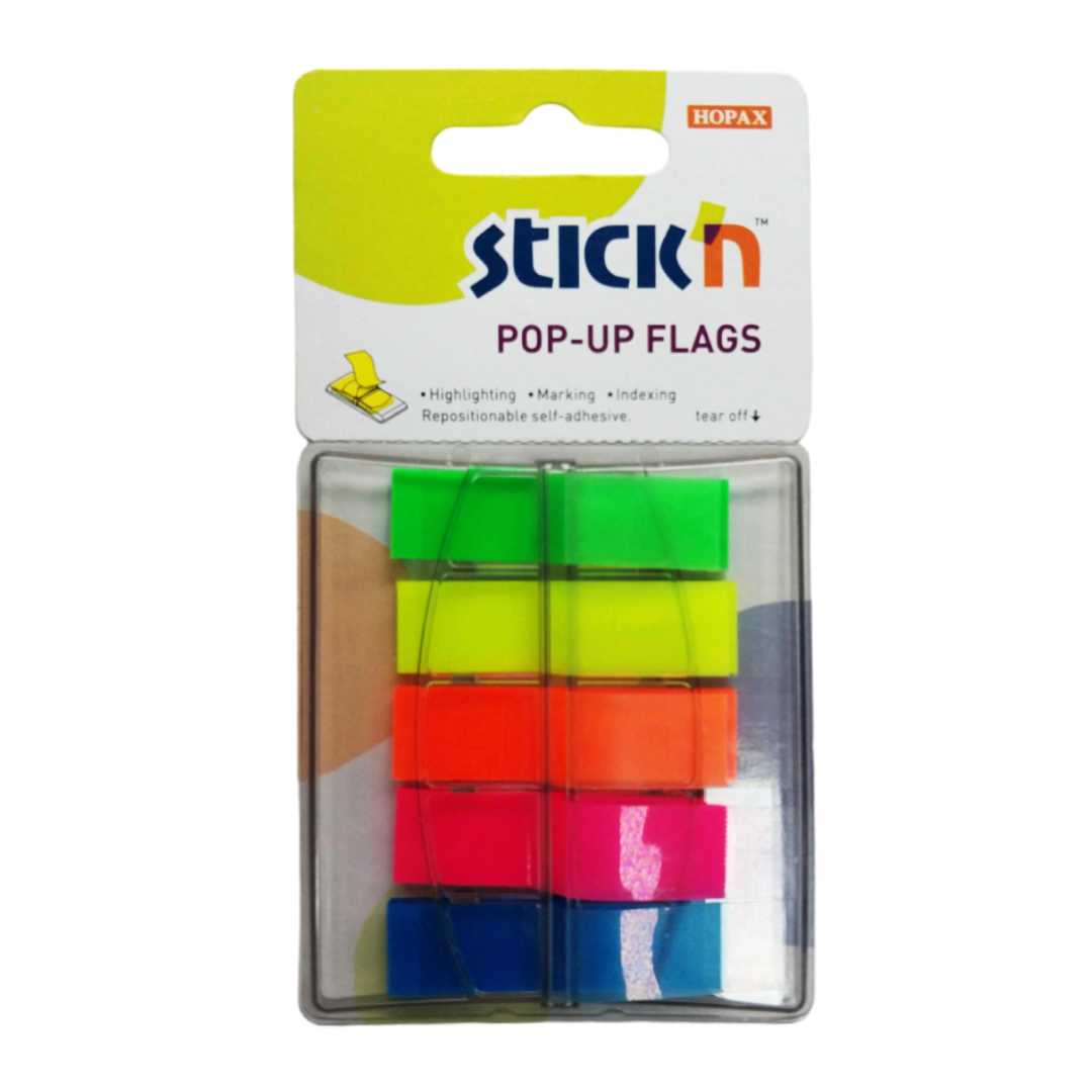 Banderitas Stick'N Pop Up (26029) (200Hjs) 5 Colores Neon — Comercial Li