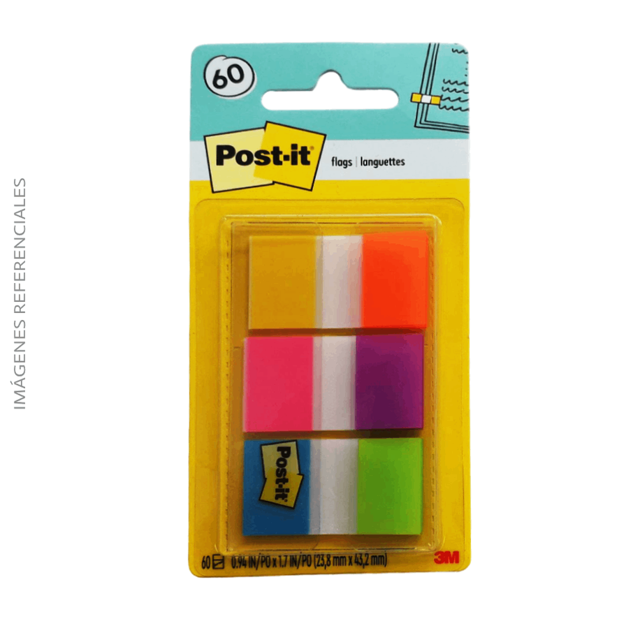 Banderitas Post It Adhesivas 6 Colores 60 Hojas — Comercial Li