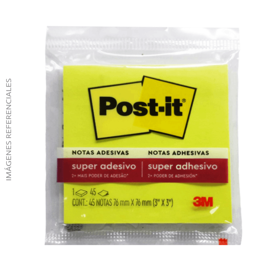 Nota Adhesiva Post It 3" X 3" Verde Super Adhesivo 45Hojas — Comercial Li